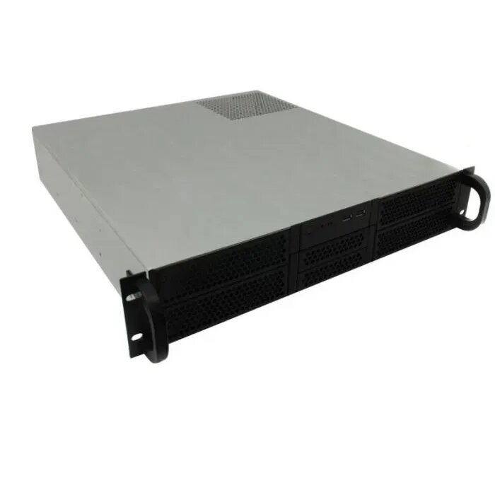 Корпус серверный 2U Procase RE204-D2H5-M-48 2x5.25+5HDD, черный, без блока питания, глубина 480мм, mATX 9.6"x9.6"