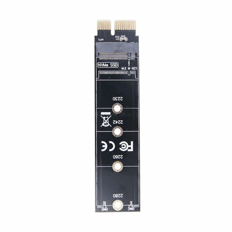 Адаптер PCIE-M.2 NVMe SSD X1 Riser PCI-E PCI-Express M Поддержка разъема ключа 2230 2242 2260 2280