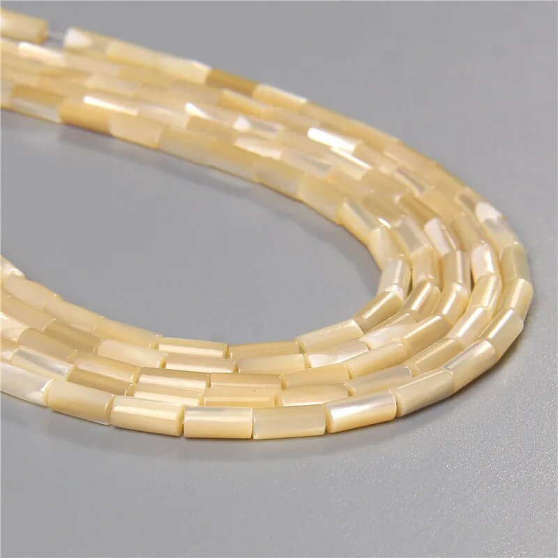 Бусины из ракушек, цвет 6, Tube 4x8mm