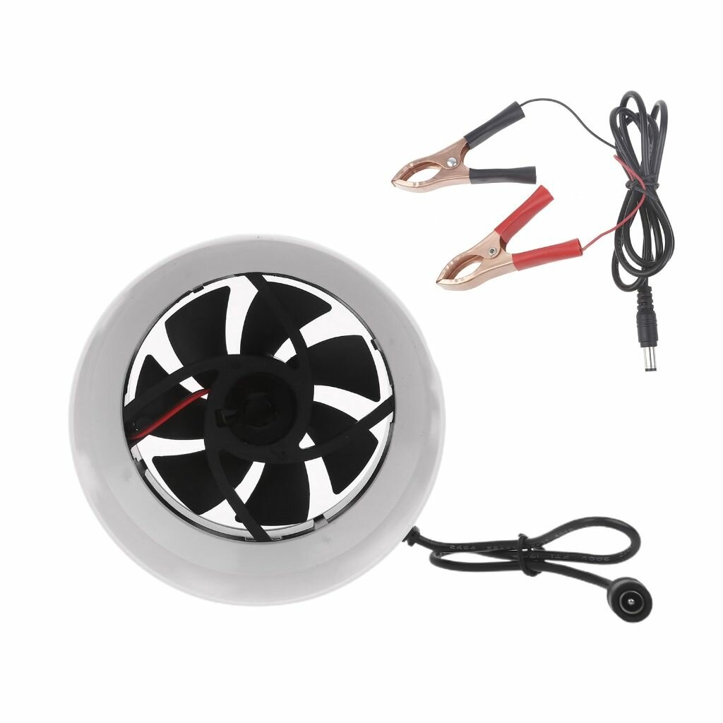 Вытяжной вентилятор с трубой диаметром 110 мм + шнур питания зажимом 12 В