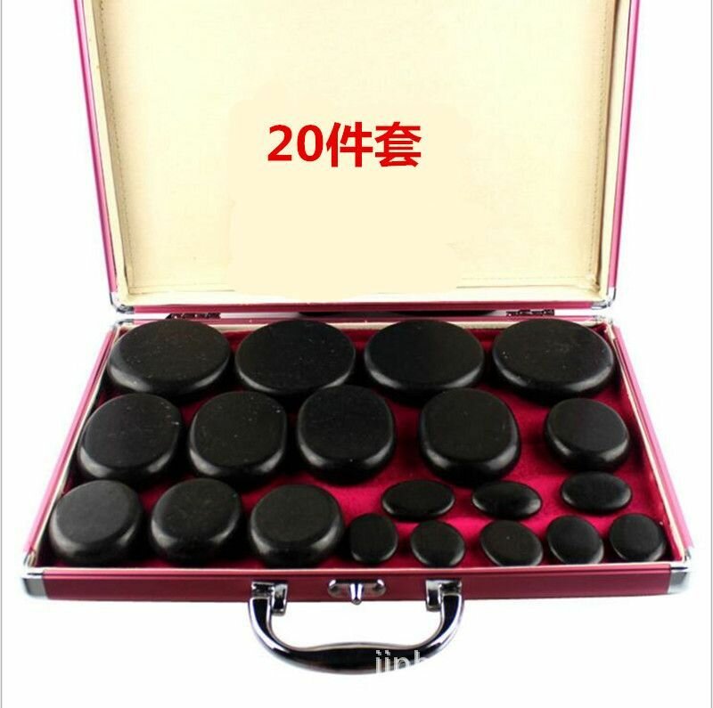 Вулканические массажные камни для согревающей терапии спины, 20 шт.