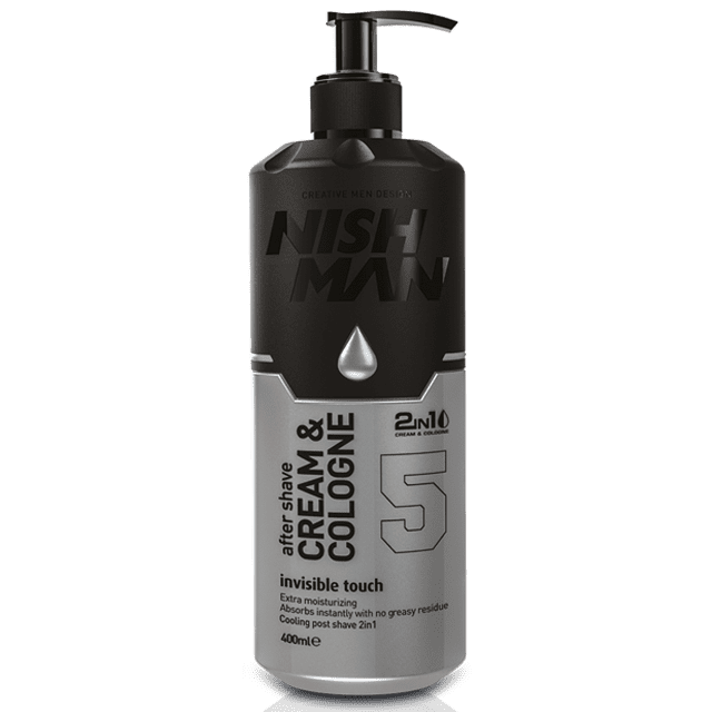 NISHMAN 05 AFTER SHAVE CREAM + COLOGNE 2in1 (INVISIBLE TOUCH) 200 ML Крем 2в1 после бритья