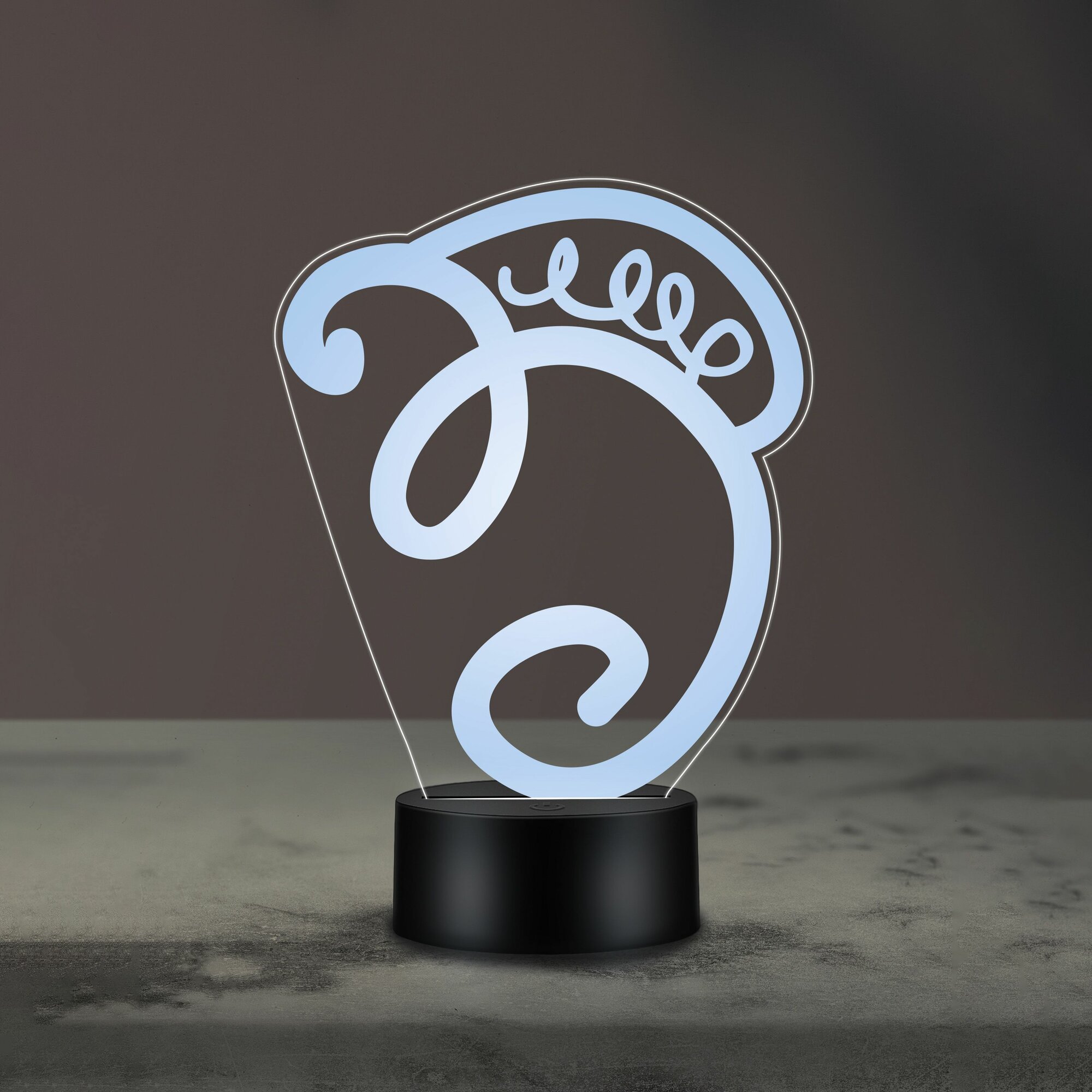 Ночник Йава Каруна, ночная лампа, 3Д светильник, символ Рейки