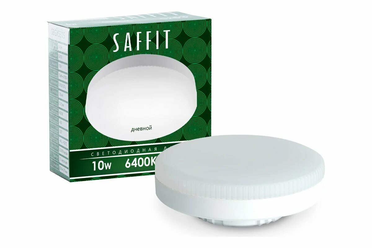 SAFFIT sbgx5310 GX53 10w 6400K светодиодная лампа для GX53 светильников в помещениях