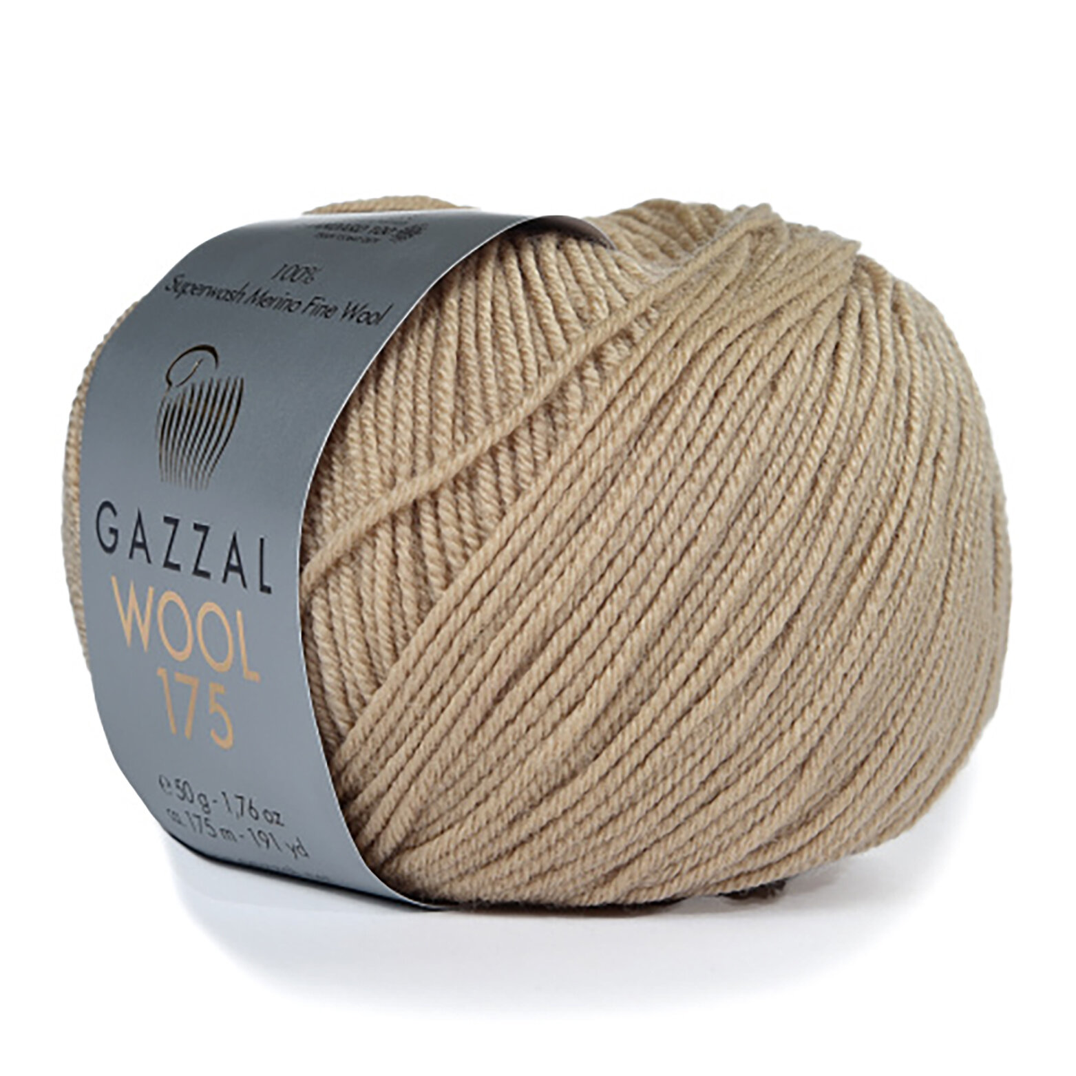 5 Мотков, Gazzal Wool 175, 100% Тонкая шерсть мериноса супервош / 50 гр. - 175 м, Цвет-307