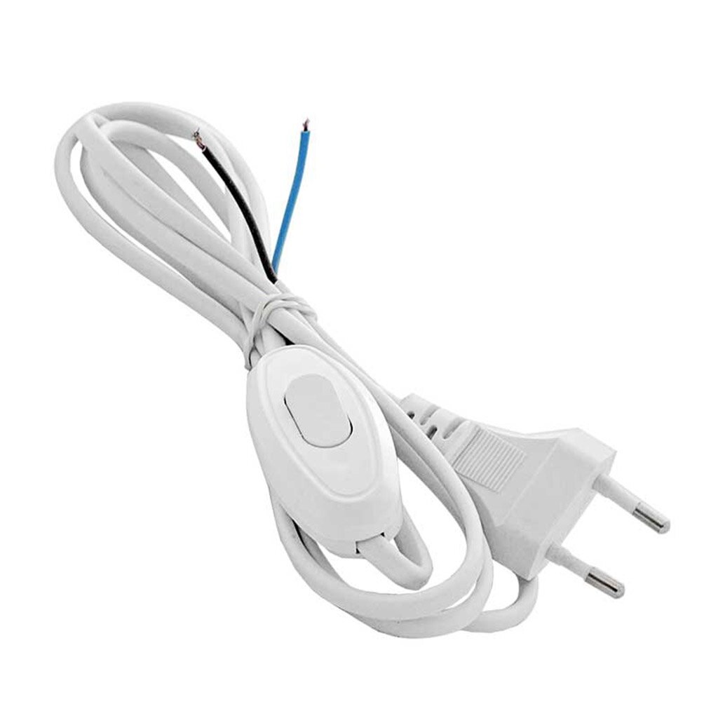 Шнур для бра СПБ УРП Свет с проходным выключателем 1,7 м, ШВВП, еврослот, белый (А1060)