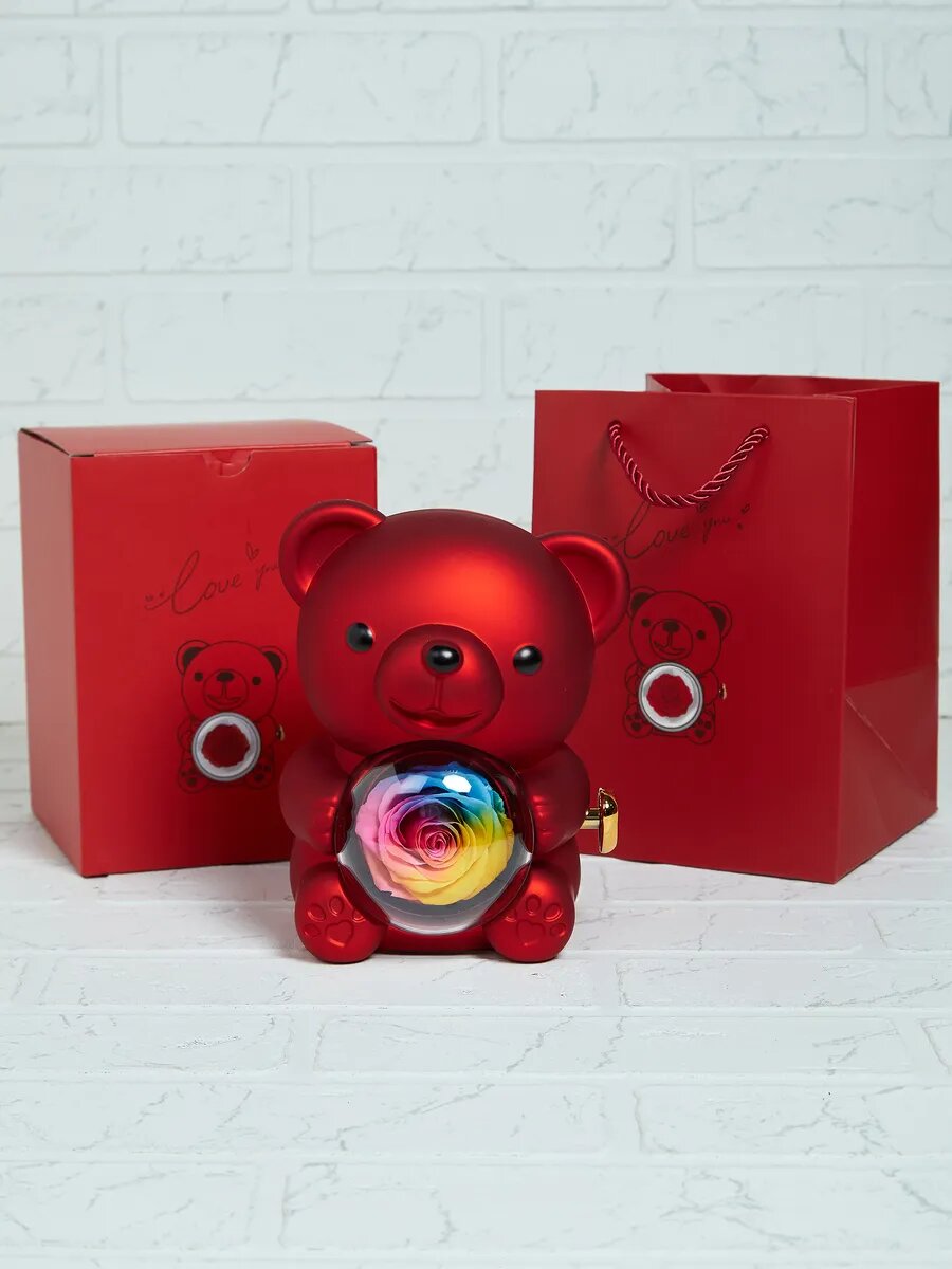 Стабилизированные цветы роза подарочный набор