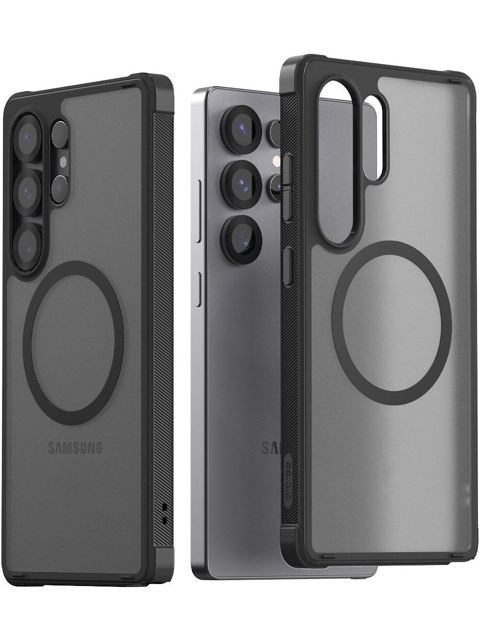 Чехол Araree Duple M Armor для Galaxy S25 Ultra, полиуретан, термопластичный полиуретан, черный