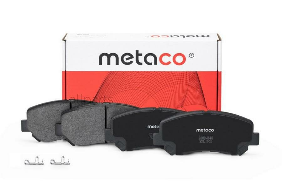 METACO 3000048 Колодки тормозные передние к-кт | перед |