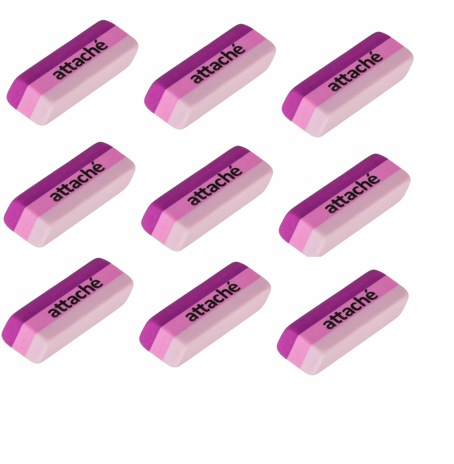 Attache Ластик, 49x19x8 мм, 9 уп