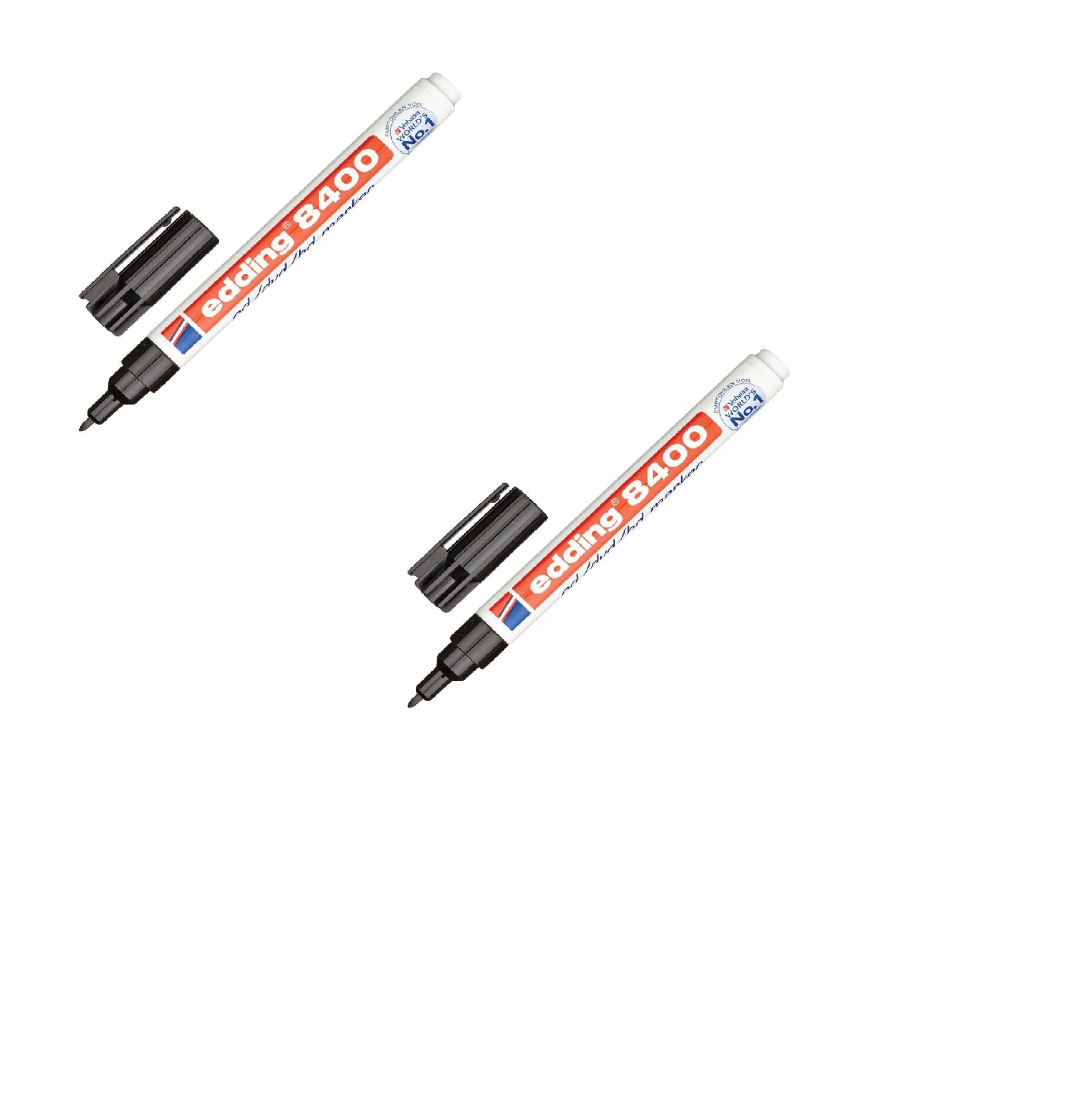 Edding Маркер для Cd, черный, 0,5-1 мм, 2 уп