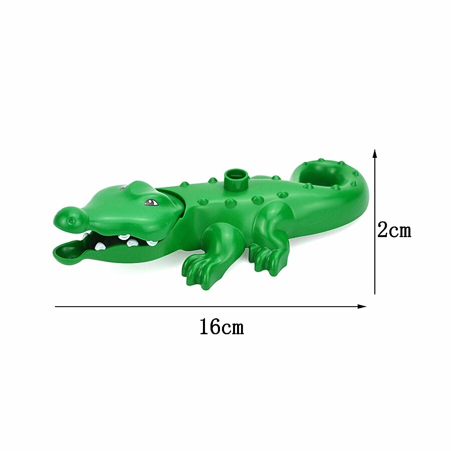 LEDUO Большие строительные блоки пластик набор животных для взрослых male crocodile