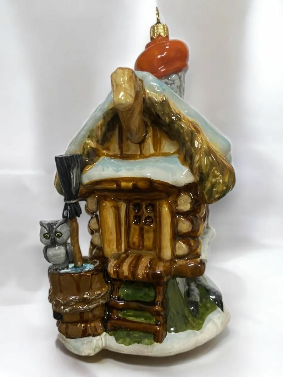 Игрушка на елку Избушка Бабы Яги, 12см