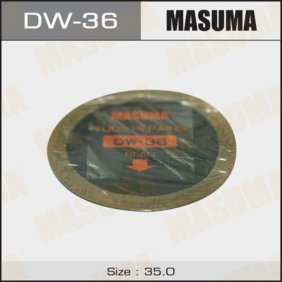 Заплатки Masuma универсальные, холодная вулканизация, d35mm DW-36 1шт.