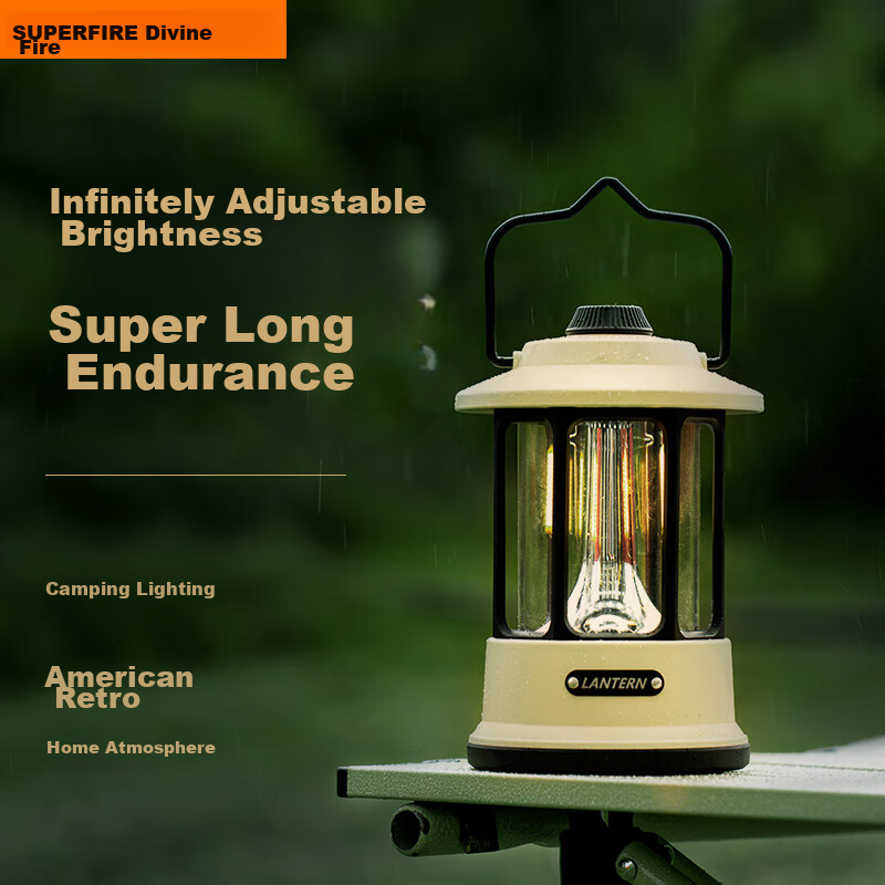 SupFire RY05 Outdoor Camping Light, Retro Camping Lamp, Handheld Lamp, Tent Hanging Lamp, Horse Lamp, Street Lamp, LED Ambient Light