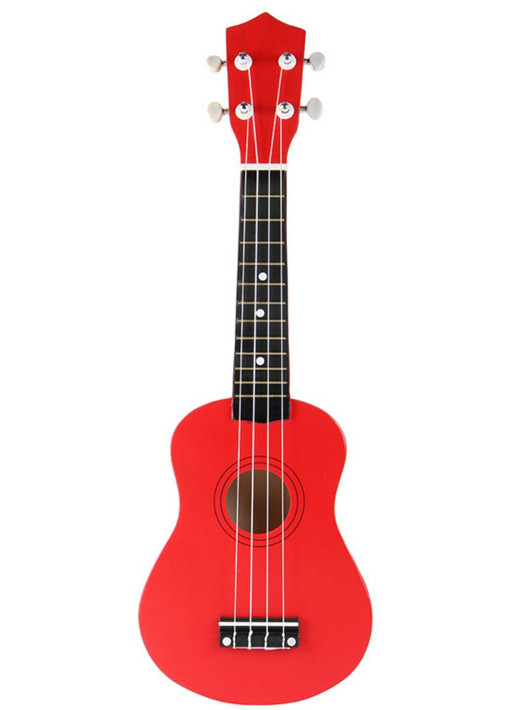 Укулеле сопрано Muzbe 21" красная, 12 ладов, гавайская гитара