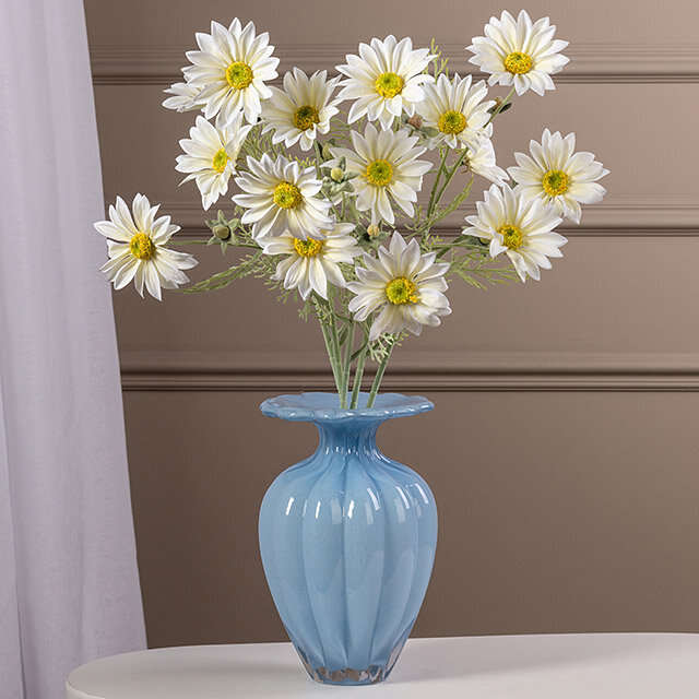 Искусственный цветок Ромашка - Summer Freshness 65 см белый, EDG, 2100115A120-1