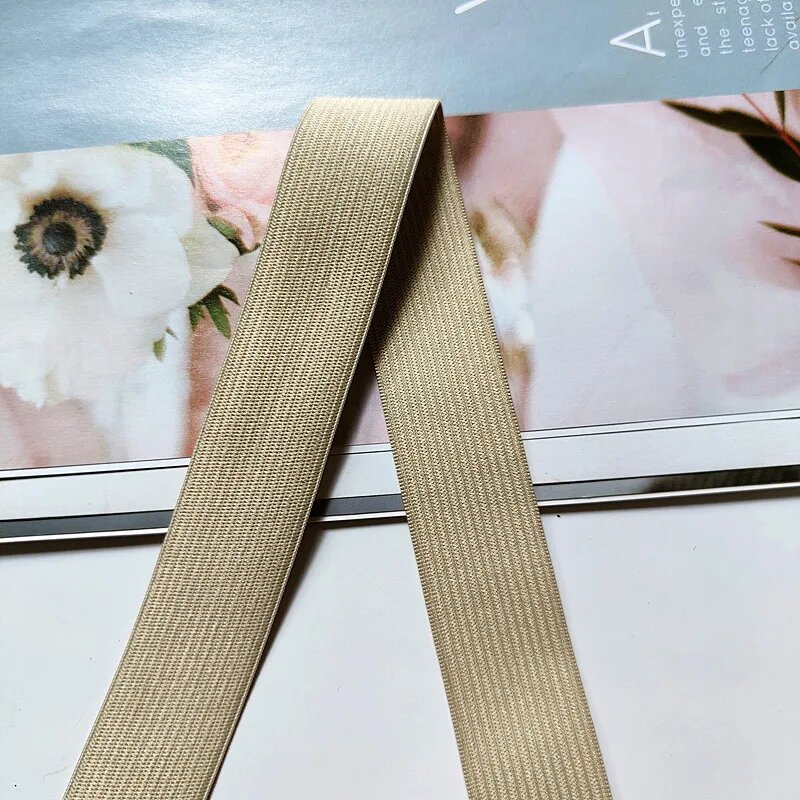 20 мм 25 мм цветная высокоэластичная швейная резинка, используемая для украшения одежды, обуви, шапок и ремней, аксессуары для самостоятельного изготовления, 2 ярда/партия