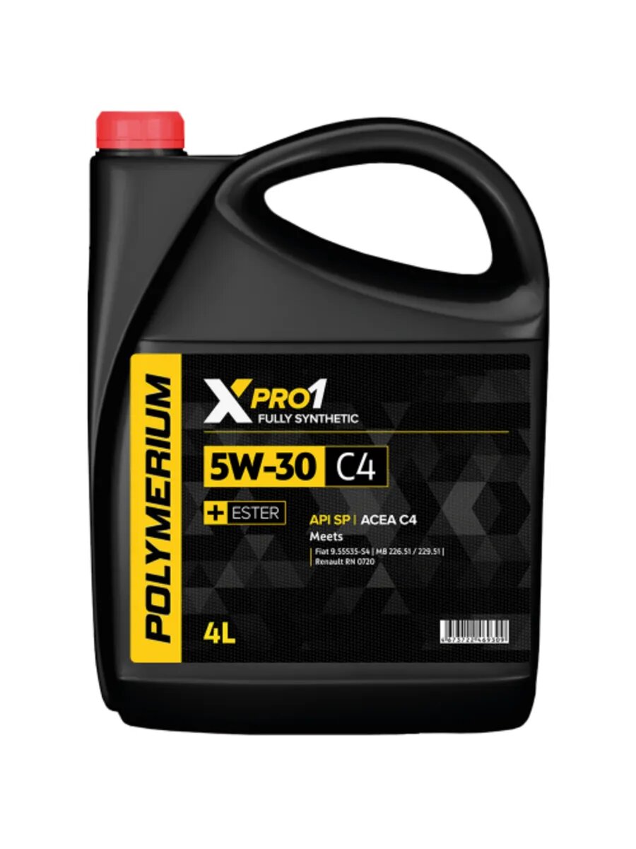 Масло моторное Polymerium Xpro1 5w30 C4 SP 4л. plmx1530c44