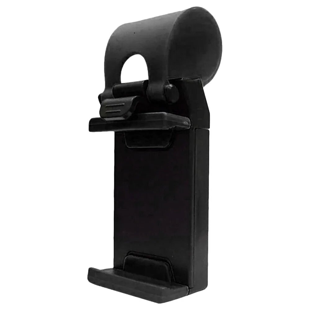 Универсальный автомобильный кронштейн, автомобильный держатель для телефона на руле, подставка с зажимом, эластичная пряжка, крепление для GPS-навигатора для Iphone Samsung черный