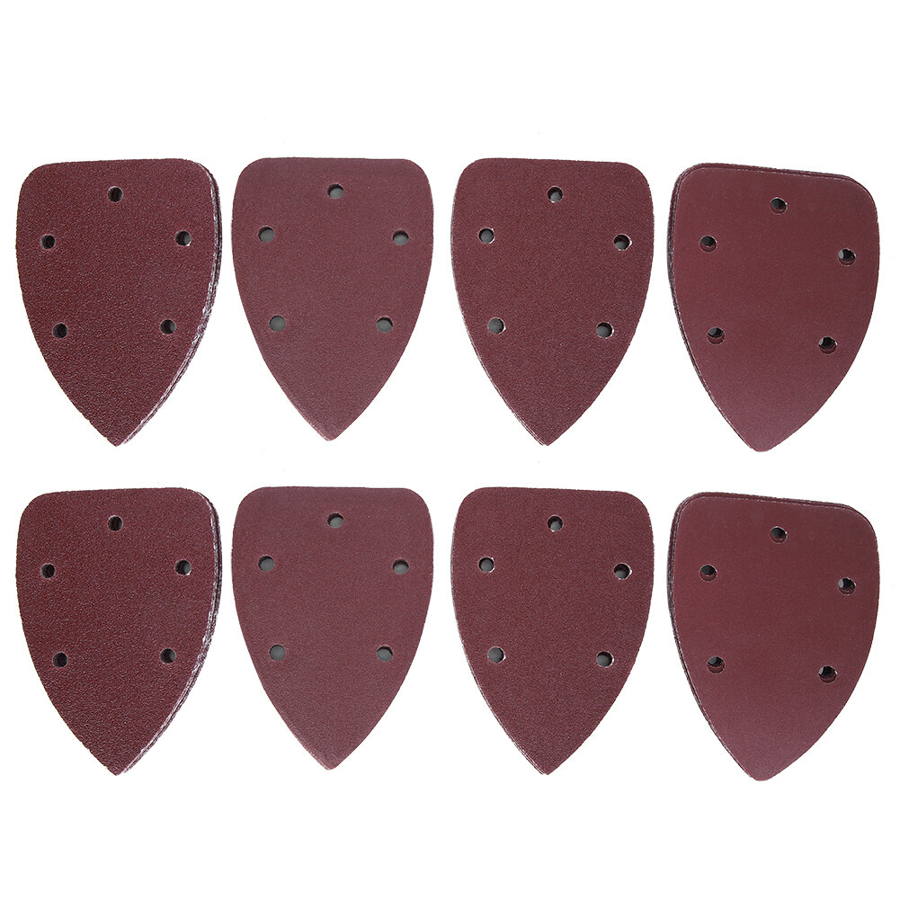 40 шт. Треугольная наждачная бумага Берег бархат 5 отверстие для шлифования инструменты полировки 140 x 90 мм