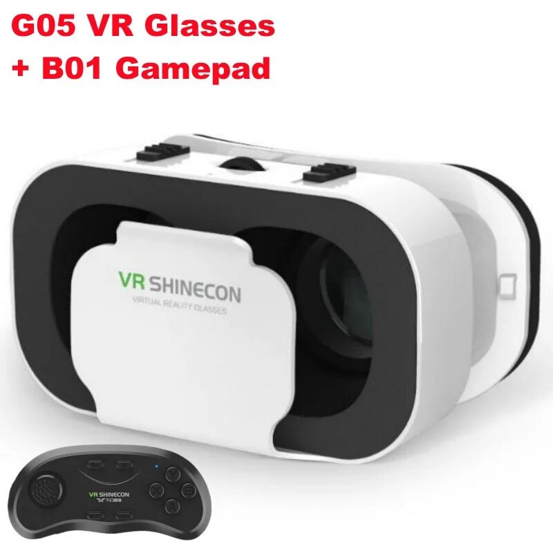 VR SHINECON G05 MINI очки виртуальной реальности для смартфона G05 VR-B01 Gamepad