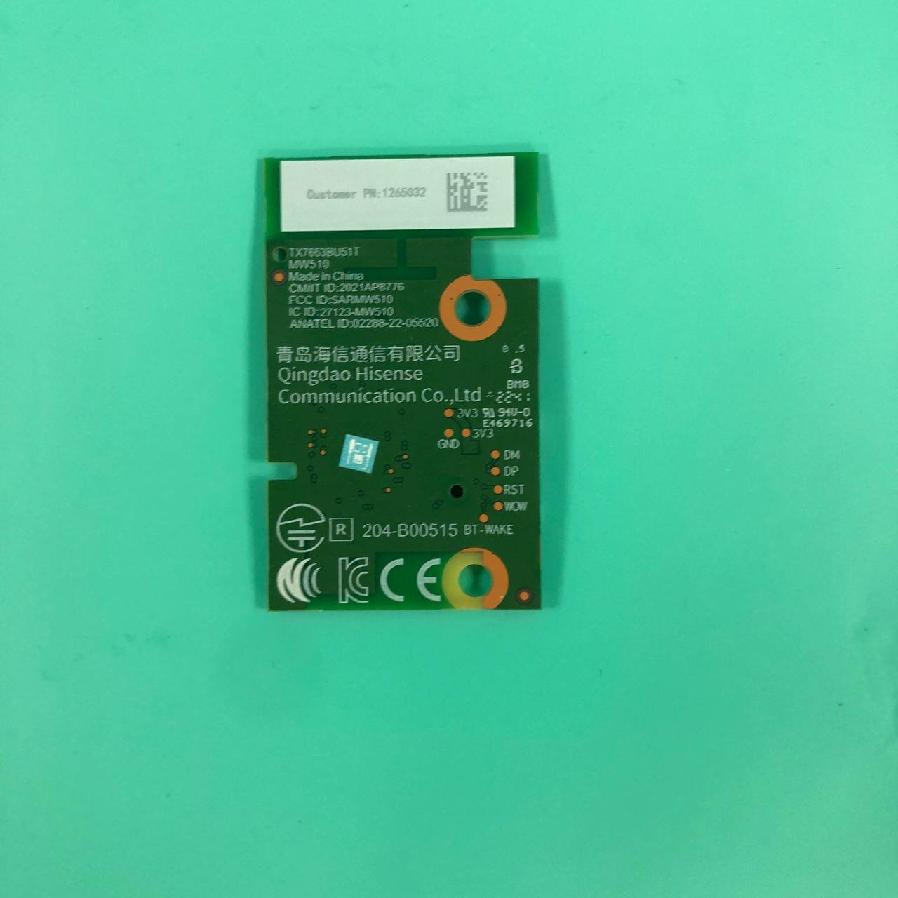 Wi-fi модуль TX7663BU51T MW510 Hisense 65U7HQ