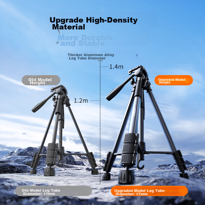 Lulian Tripod Camera Stand, Professional Photography Portable Mirrorless Camera Tripod with Ball Head, Live Streaming And Video Recording Anti-Shake, Suitable for Canon And Sony Cameras, 1.45 Meters Aluminum Alloy