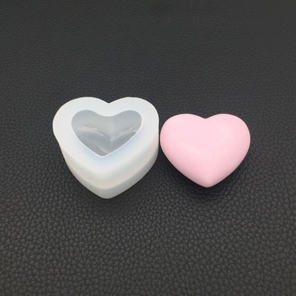 Силиконовая форма зеркало в форме сердца 3D гладкие поделки DIY изготовление ювелирных изделий ручной работы Ca