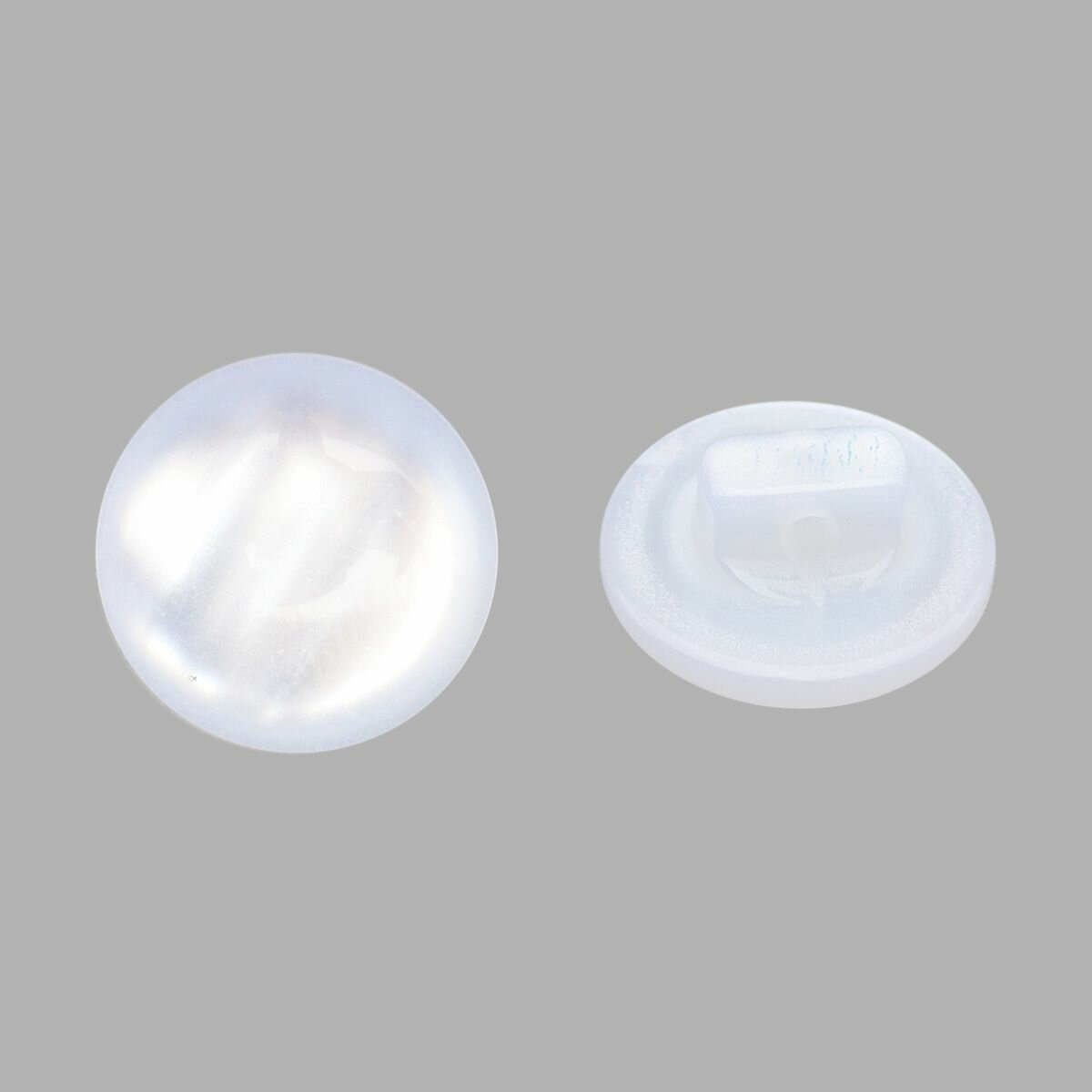 КЗ1 Пуговица 21L (13мм) на ножке, пластик (белый перламутр). 6шт/упак