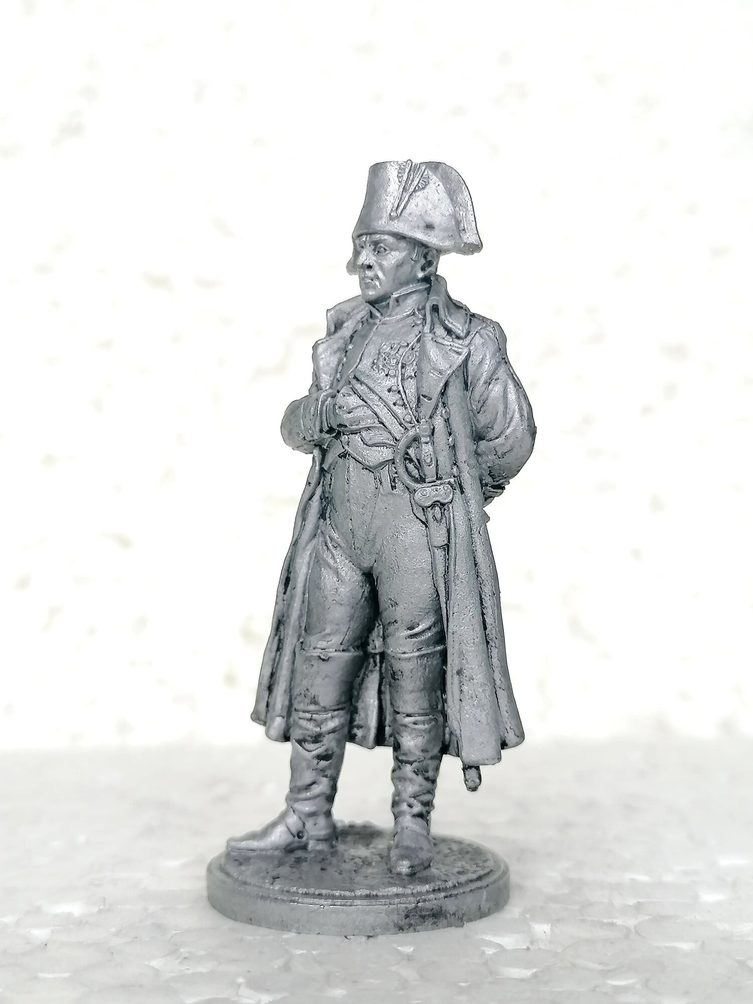 Статуэтка - Фигурка "Франция, Император Наполеон I Бонапарт, оловянный солдатик, 54 мм"