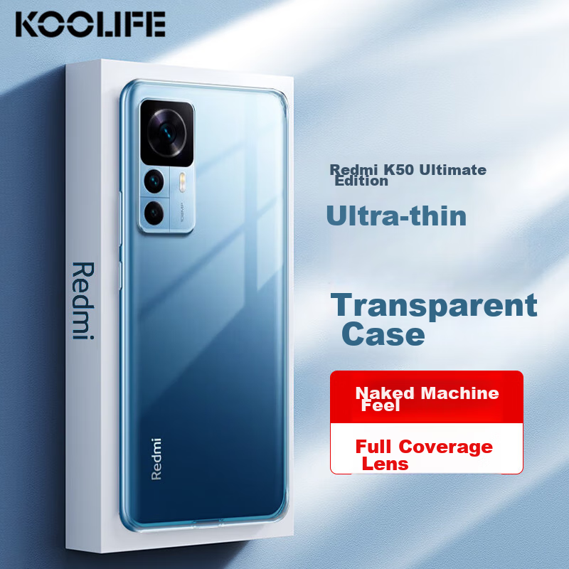 KOOLIFE прозрачный чехол из ТПУ для Xiaomi Redmi K50 Ultimate Edition защита от падений Цвет：Redmi K50 Ultimate Edition