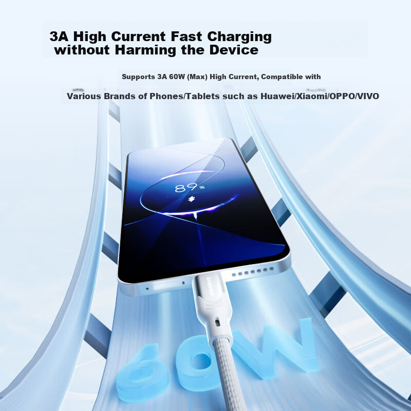 ZHENWEI USB3.2 to Type-C Data Transfer Charging Cable for Mobile Hard Drive Carplay Connection Line for Apple iPhone 15/16 Huawei Phone 0.2m