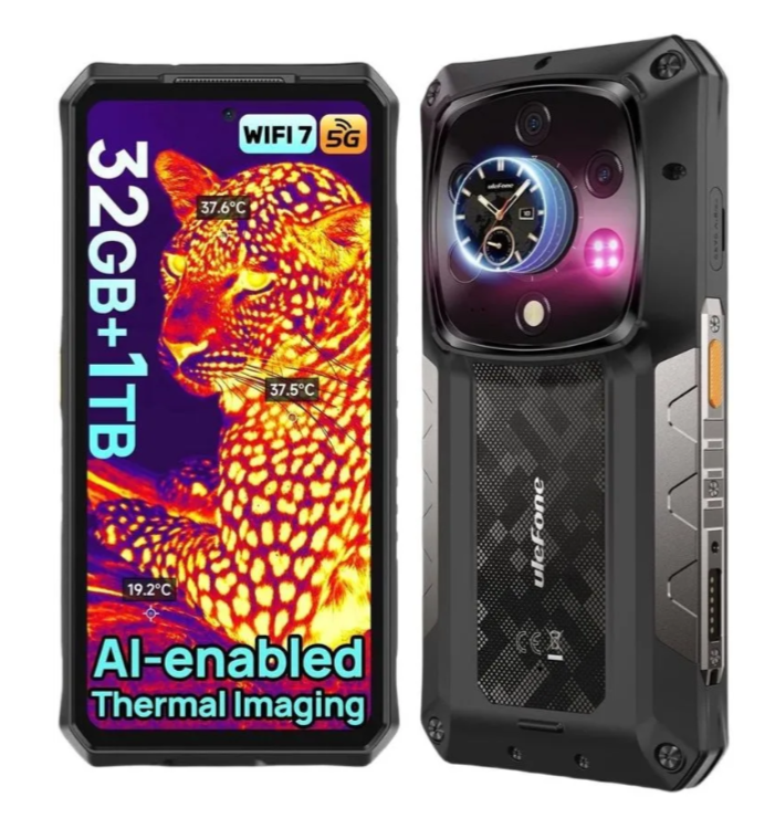 Смартфон ulefone armor 28 ultra thermal, 16/1Tb, Black (Черный)