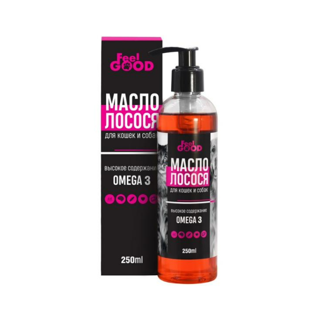 FeelGOOD Масло лососевое Омега 3 250мл