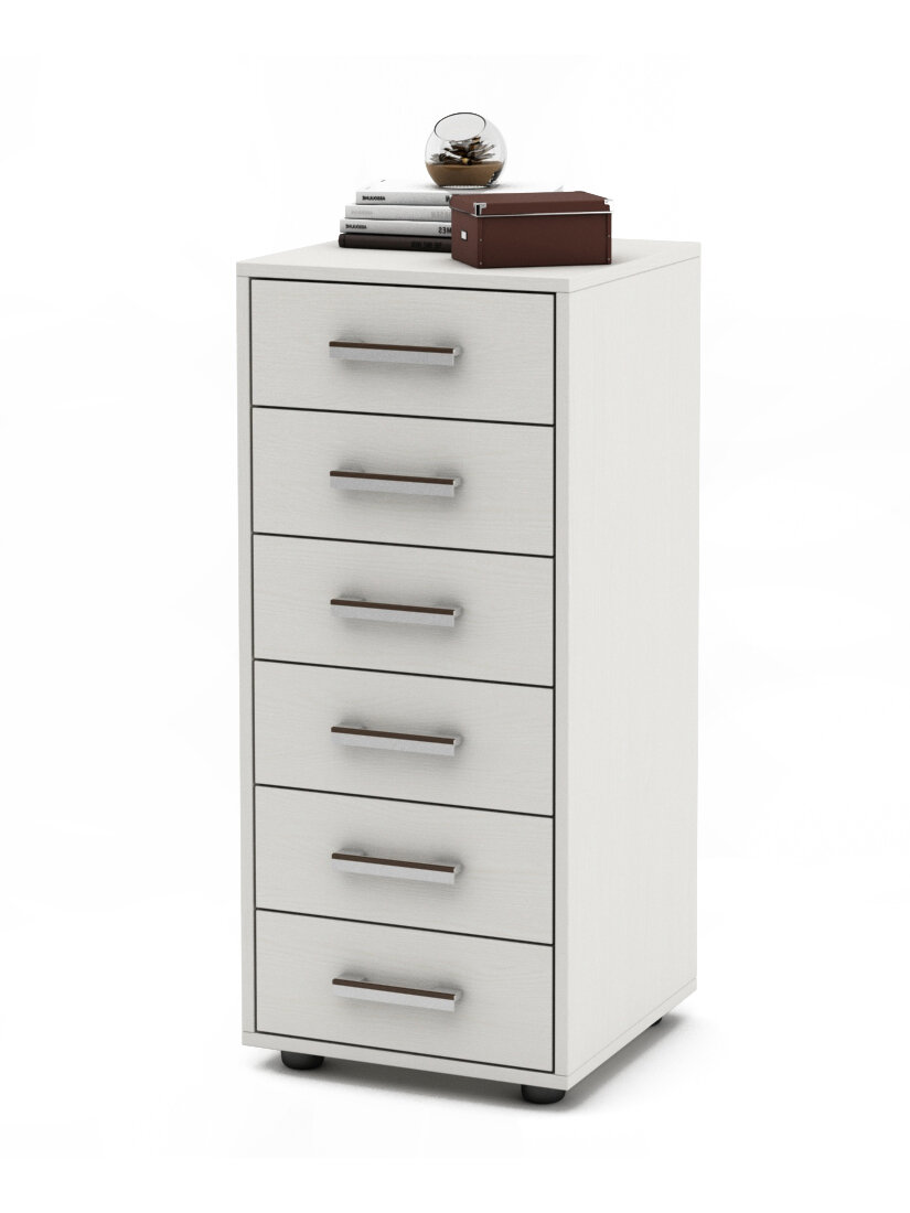 Комод для одежды с ящиками Остин (Ливерпуль) 4, 40х40х92 см, 6 ящиков