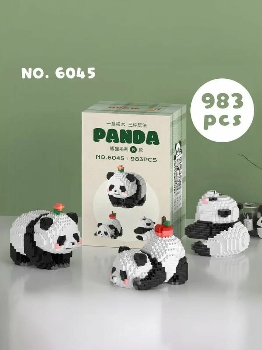 Конструктор Панда 6045 (3 в 1), 983 детали