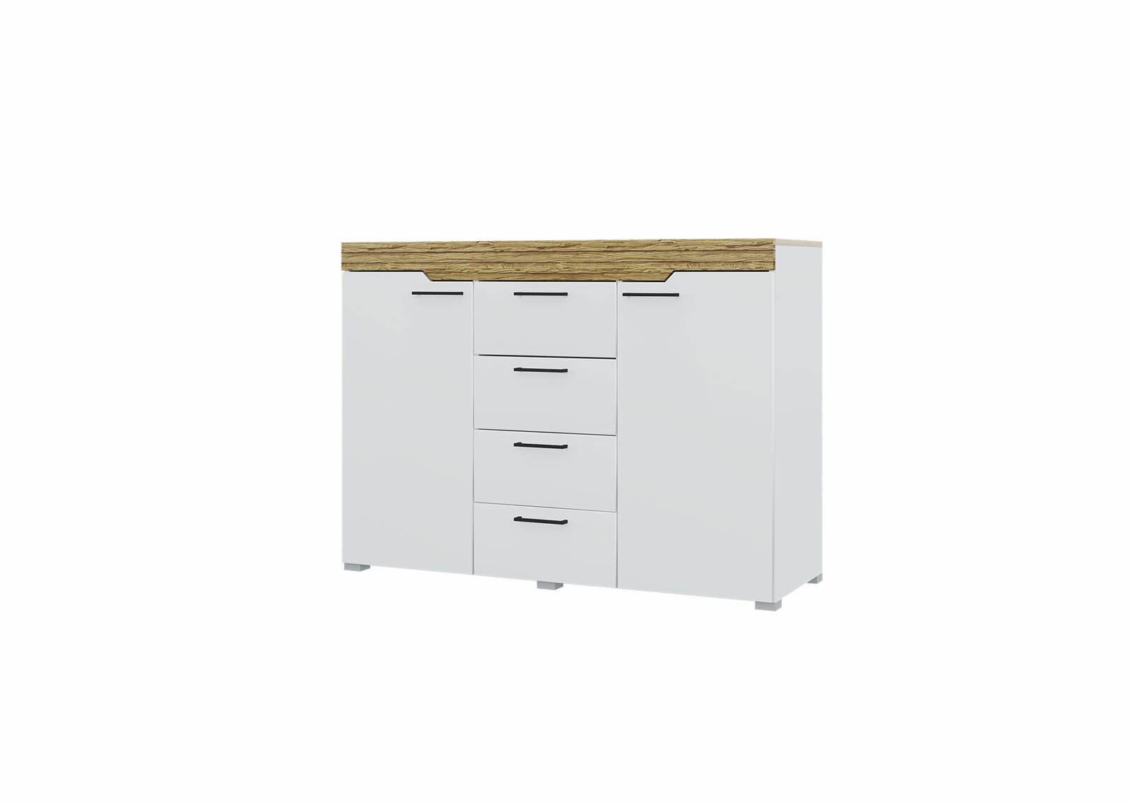 Комод Милана, цвет Белый/Сосна гранд