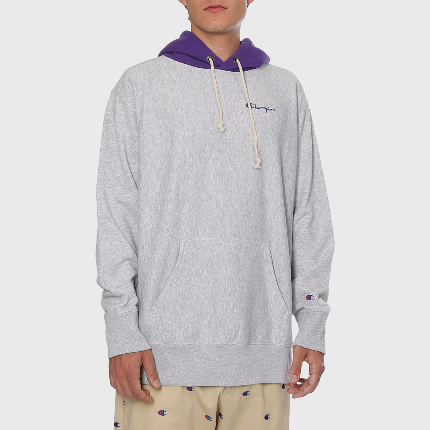 Худи Reverse Weave Contrast Hoodie Logo Script