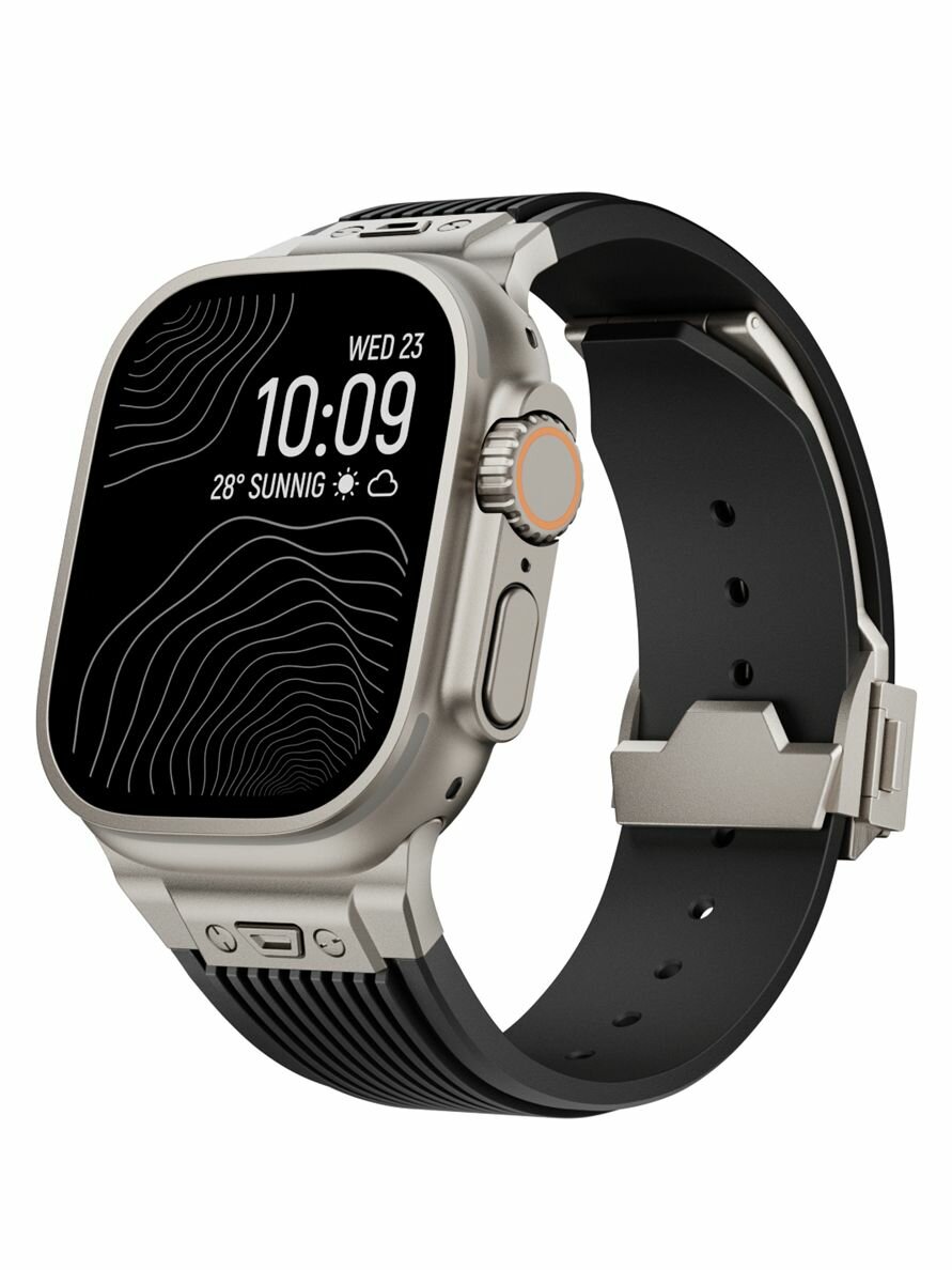 Спортивный силиконовый ремешок Для Apple Watch Series 10 9 8 7 6 SE 45 44 46MM/iWatch Ultra 1 2 49MM