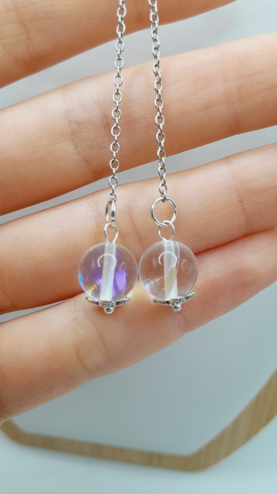 Серьги цепочки