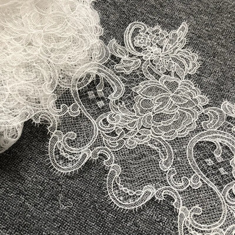 Кружевная лента белая Off white 1Yard