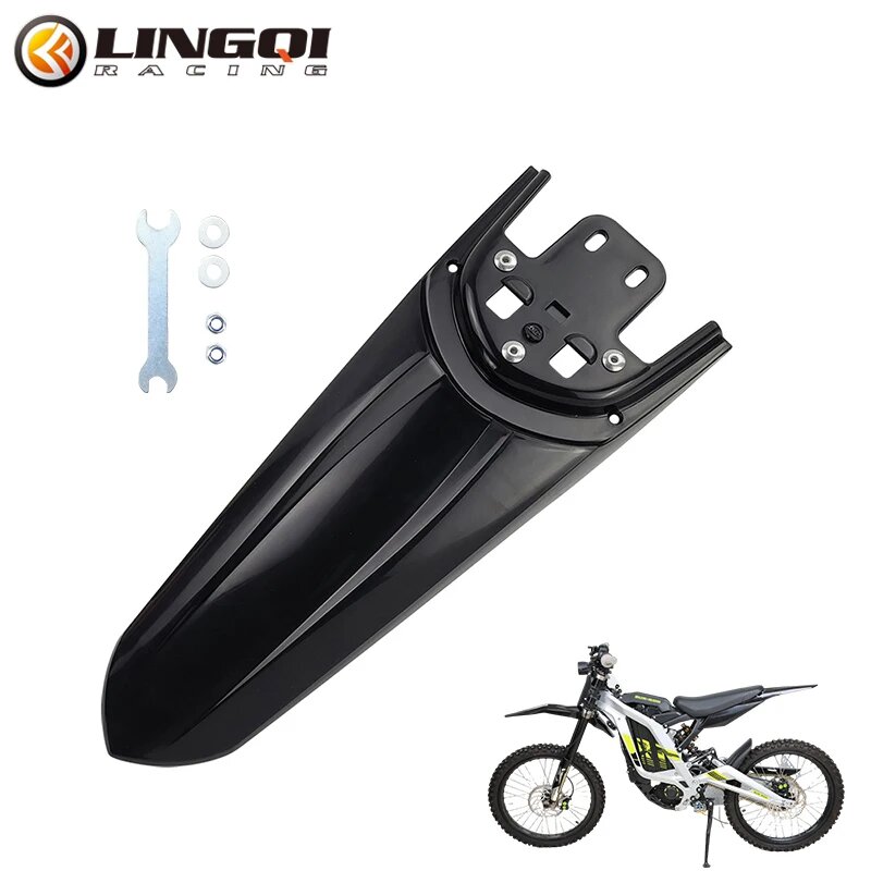 Брызговик заднего крыла второго поколения для Light Bee X S Dirt Pit, брызговик, хвостовая крышка для Eride Pro SS 3,0, модифицированные детали Черный, черный