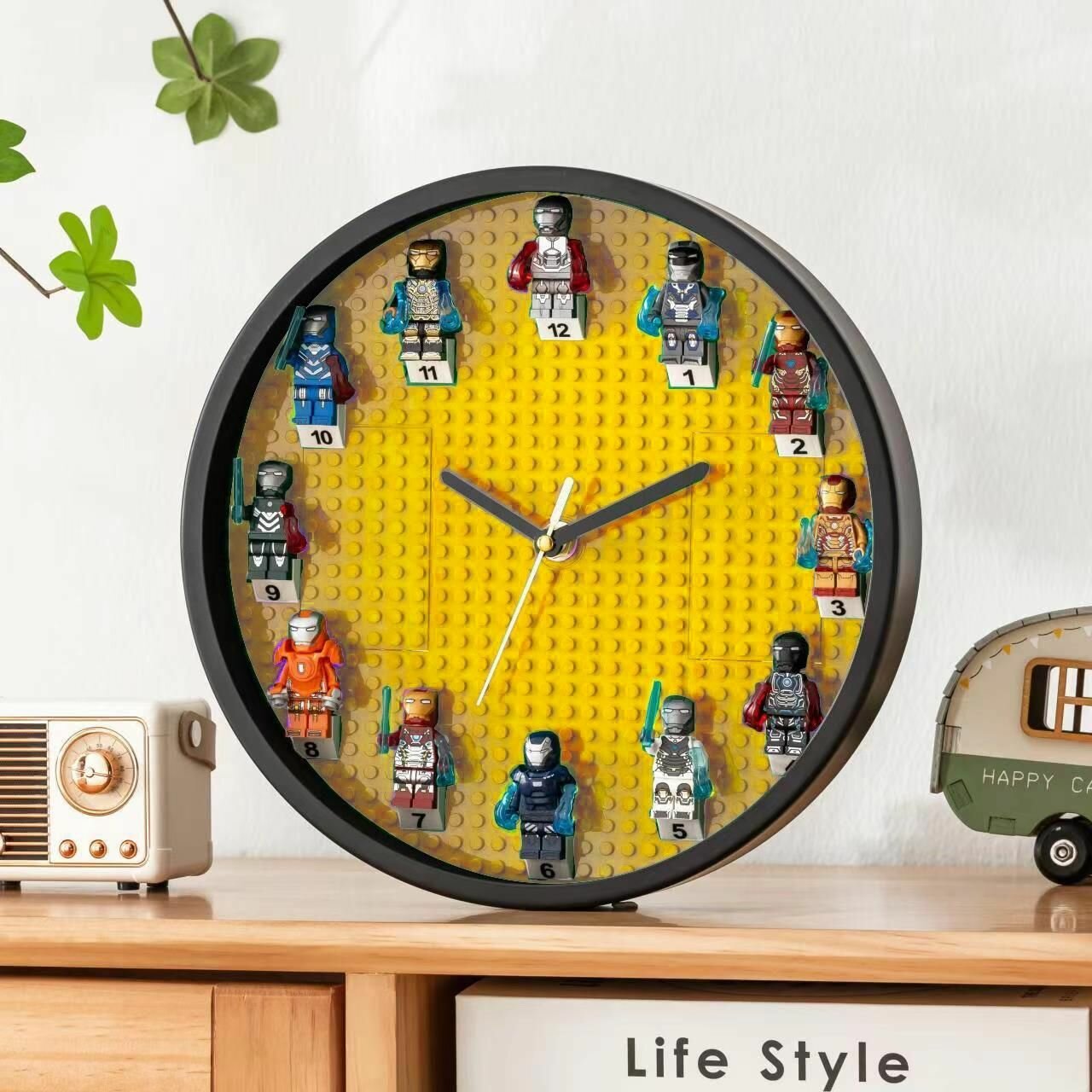 Часы настенные, с мультяшным дизайном, бесшумный механизм, для детской, 20см, пластик