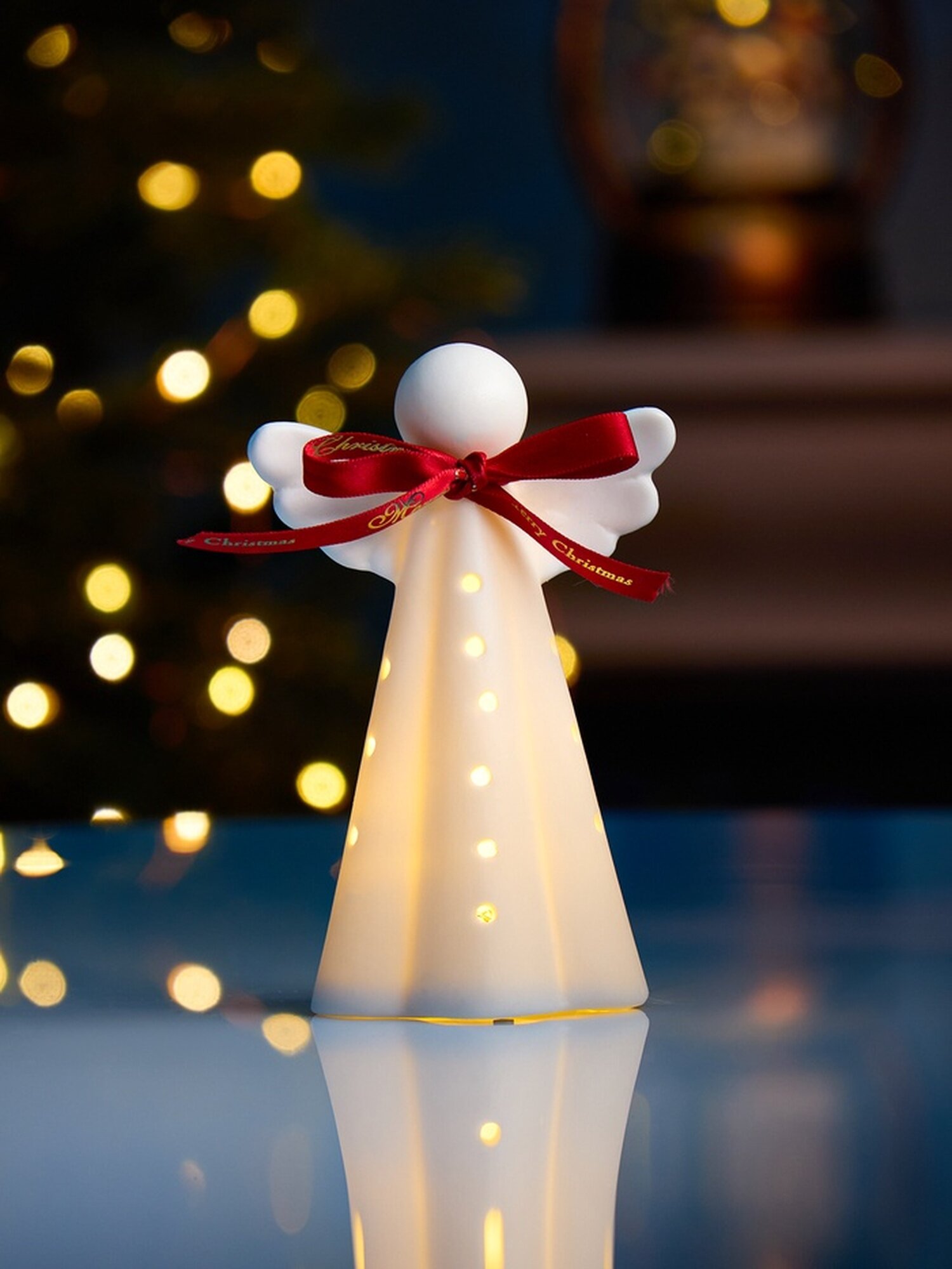 Светодиодная фигура «Ангелок» 8.2×6.2×12.8 см, 1 LED, LR44×3(в компл.), свечение тёплое белое