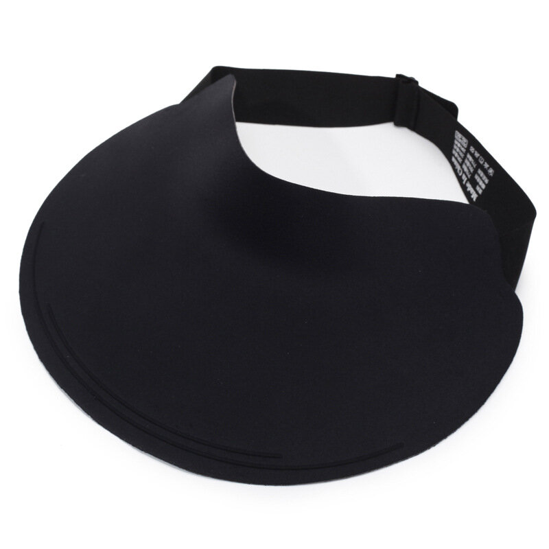 Шляпа от солнца, универсальная, складная, с большими полями, черная