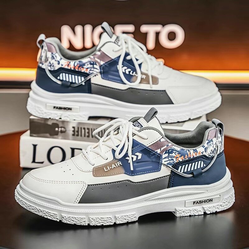 MOOCIE Новые низкие мужские туфли, спортивная повседневная обувь, молодежные мужские кроссовки, корейский стиль, модные студенческие туфли