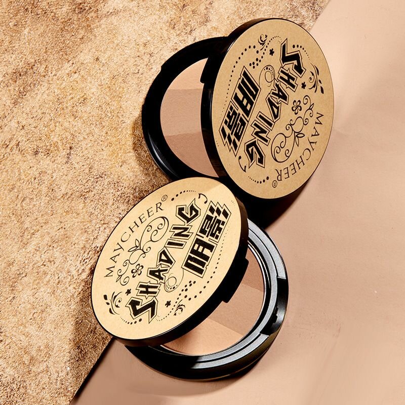 Палитра контуров Meixier трехцветная 3D, осветляющая пудра для стройности, тени носа V-образной формы, хайлайтер женщин