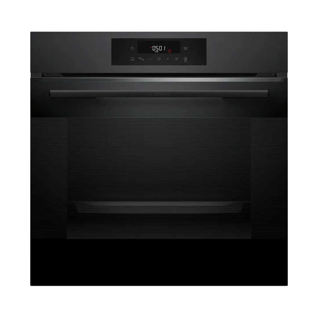 Электрический духовой шкаф Bosch Serie 6 HJG852YT0T, 76 л, конвекция, гриль, 8 режимов, черный