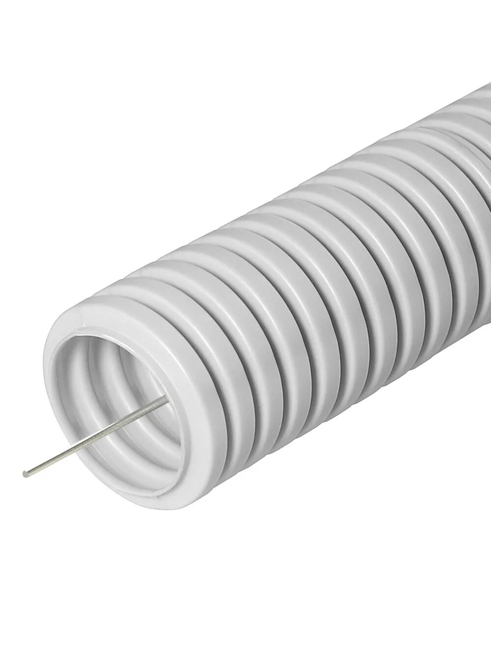 Труба гофрированная Cabeus FCPL-32-PVC-025-1-GY ПВХ гибкая гофр. д.32мм, лёгкая с протяжкой, 25м, цвет серый